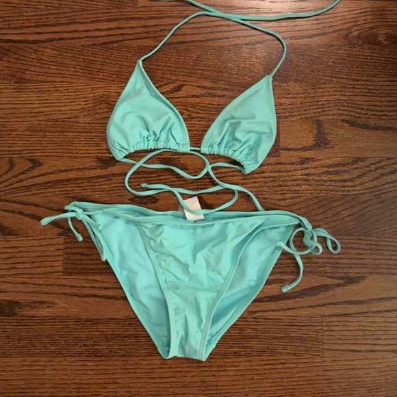 Swim | Mint Green Bikini Set | Poshmark